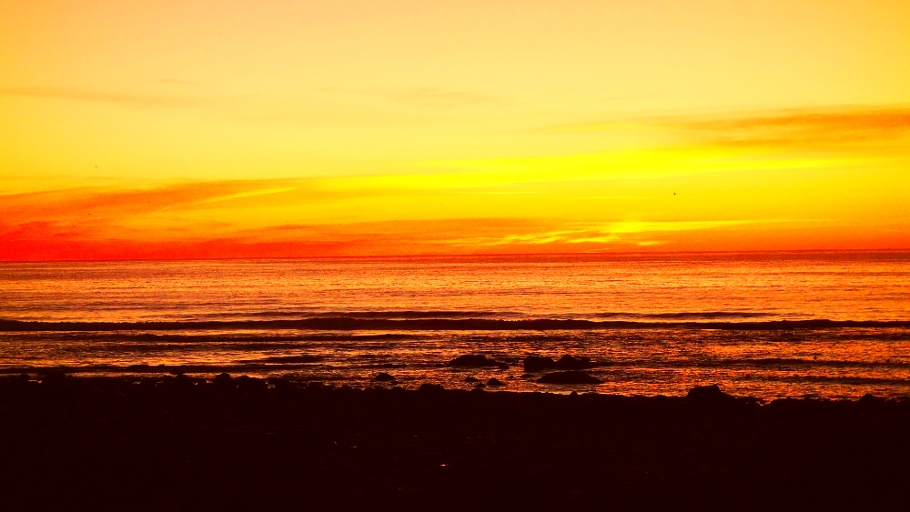 Sunrise at Long Sands Beach in Late Summer - York Beach, Maine